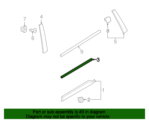 2016-2020 Volvo XC90 Belt Molding - Driver's Side (LH) 32237182 ...