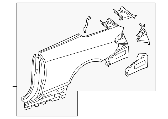 205-630-89-03 - Quarter Panel 2017-2020 Mercedes-Benz | Mercedes-Benz ...