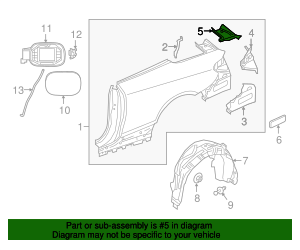 205-630-03-05 - Quarter Panel Extension 2017-2023 Mercedes-Benz ...
