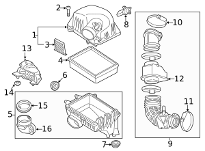 2016-2022 GM Air Cleaner Housing 94522422 GM | GMPartsDirect.com
