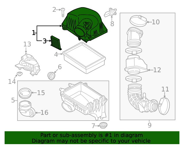 2021-2022 GM Air Cleaner Housing Cover 42709788 | GMPartsDirect.com