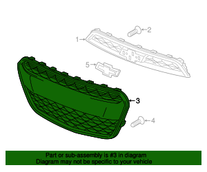 2017-2022 Chevrolet Spark Front Lower Grille 42497032 GM ...