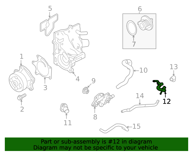 14053-6LB0A - Water Feed Tube - 2020-2021 Nissan Sentra | Nissan OEM ...