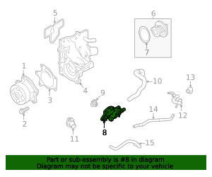 2020-2022 Nissan Sentra Water Outlet 11060-6LB0A | OEM Parts Online