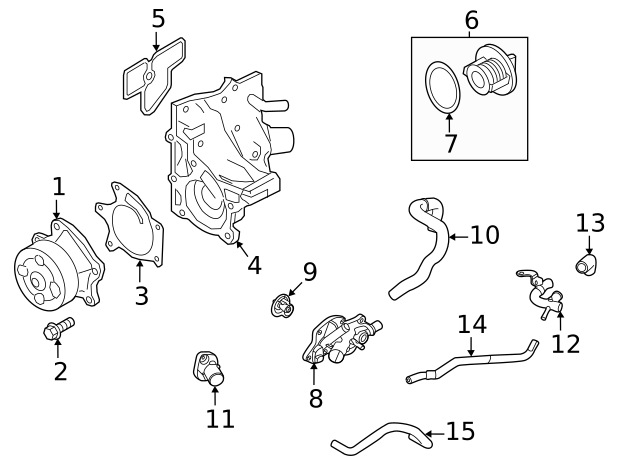 2020-2024 Nissan Sentra Water Outlet 11060-6LB0A | Nissan Parts Plus