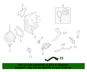 2024 Nissan Sentra Water Hose 14055-6LY0A | Temecula Nissan Parts
