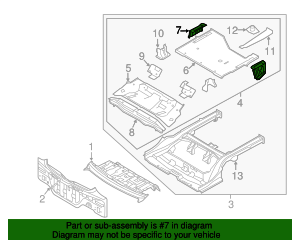 65542-1M210 - Side Extension 2010-2013 Kia Forte Koup | Kia.Parts Store