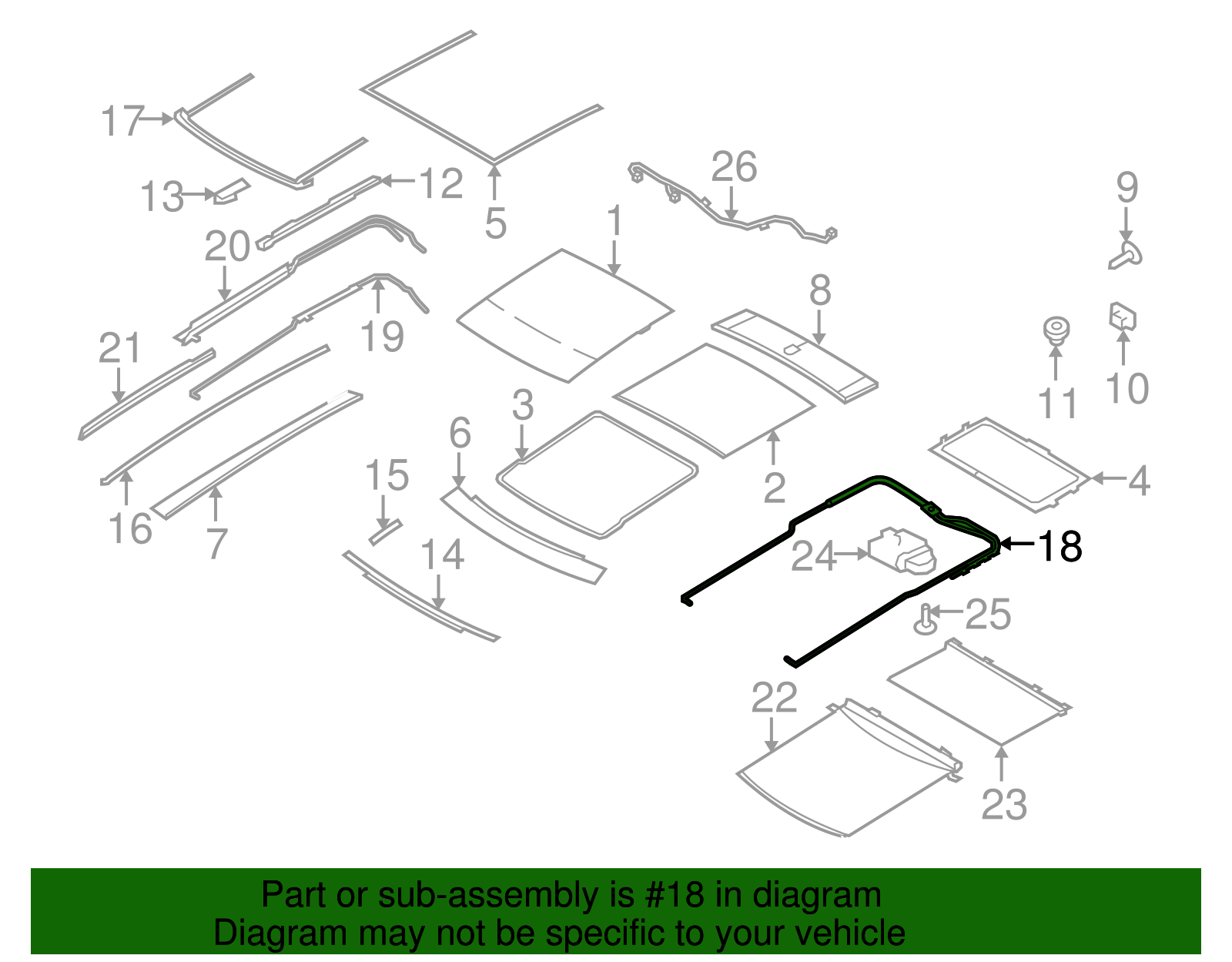 2007-2019 Ford Sunroof Frame AT4Z-78502C22-B | TascaParts.com