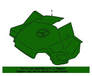 2720101167 - Engine Cover 2006-2011 Mercedes-Benz | AutoNation Parts