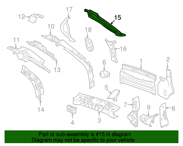 Buy Genuine GM Auto Parts - Panel (Part # 25792803) | GM Parts Store