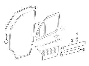 906-720-00-05 - Door Shell 2010-2018 Mercedes-Benz | Mercedes-Benz USA ...
