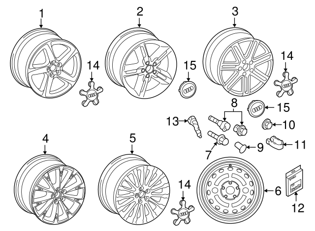 4H0-601-025-AS - Wheel, Alloy 2011-2018 Audi | Audi OEM Parts