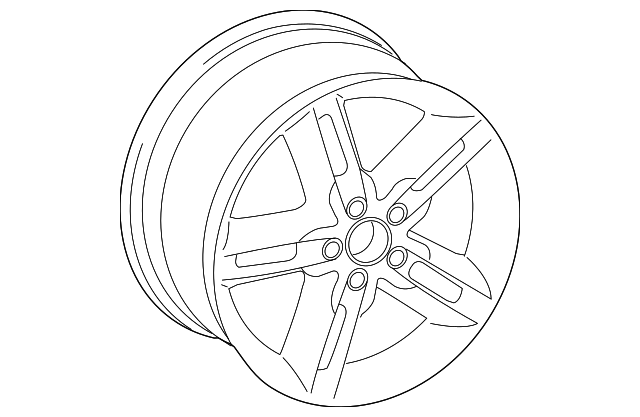 2011-2018 Audi Wheel, Alloy 4H0-601-025-AS | OEM Vehicle Parts