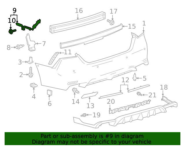 52575-06160 - Side Retainer 2018-2024 Toyota Camry | Ourisman Toyota Parts