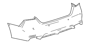 52159-0X915 - Bumper Cover (Rear) 2018-2024 Toyota Camry | Longo Toyota ...