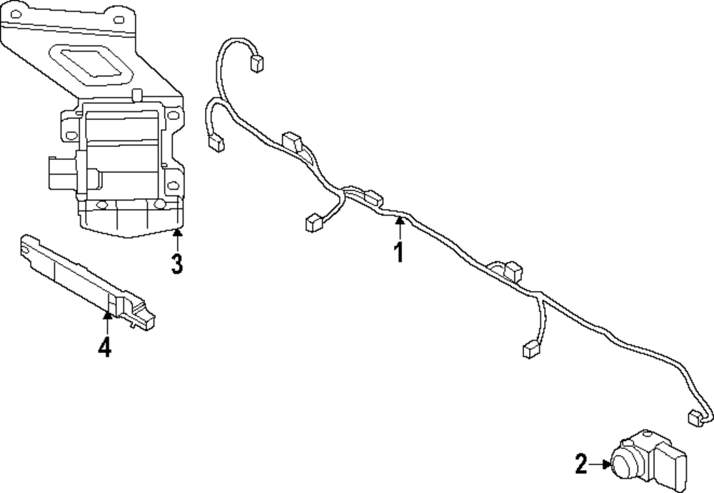 2024-2025 Hyundai Elantra Parking Aid System Wiring Harness 91885-AA080 ...