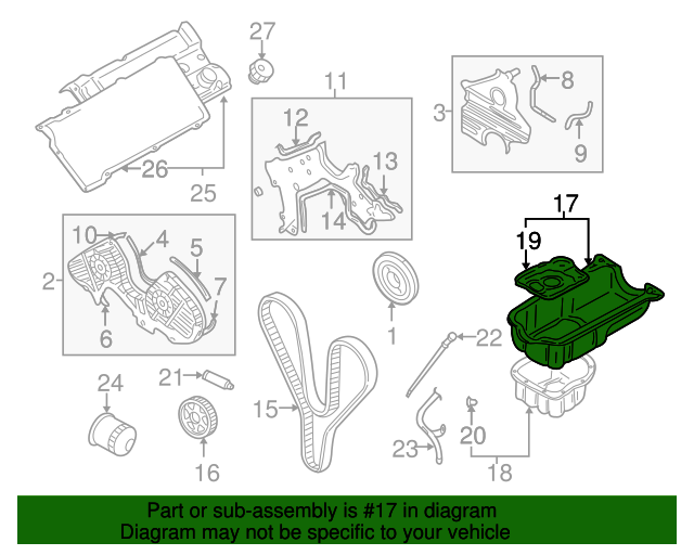 2003-2009 Hyundai Oil Pan 21520-37107 | OEM Parts Online