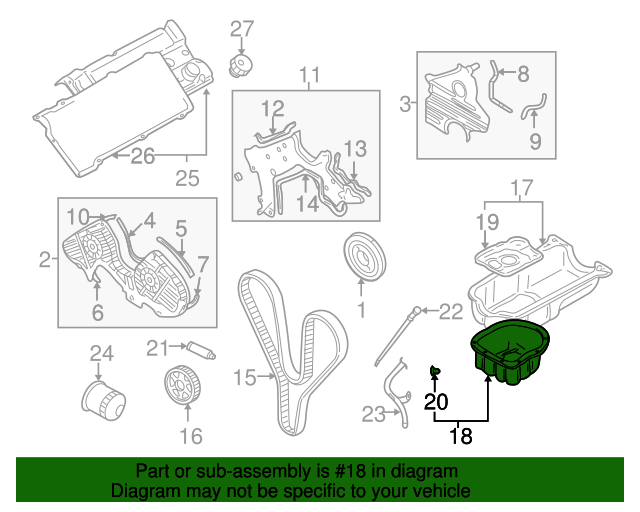 2001-2009 Hyundai Oil Pan 21510-37111 | OEM Parts Online