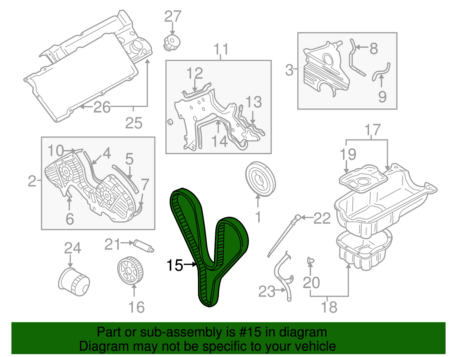 1999-2009 Hyundai Timing Belt 24312-37500 | Retail Performance Auto Parts