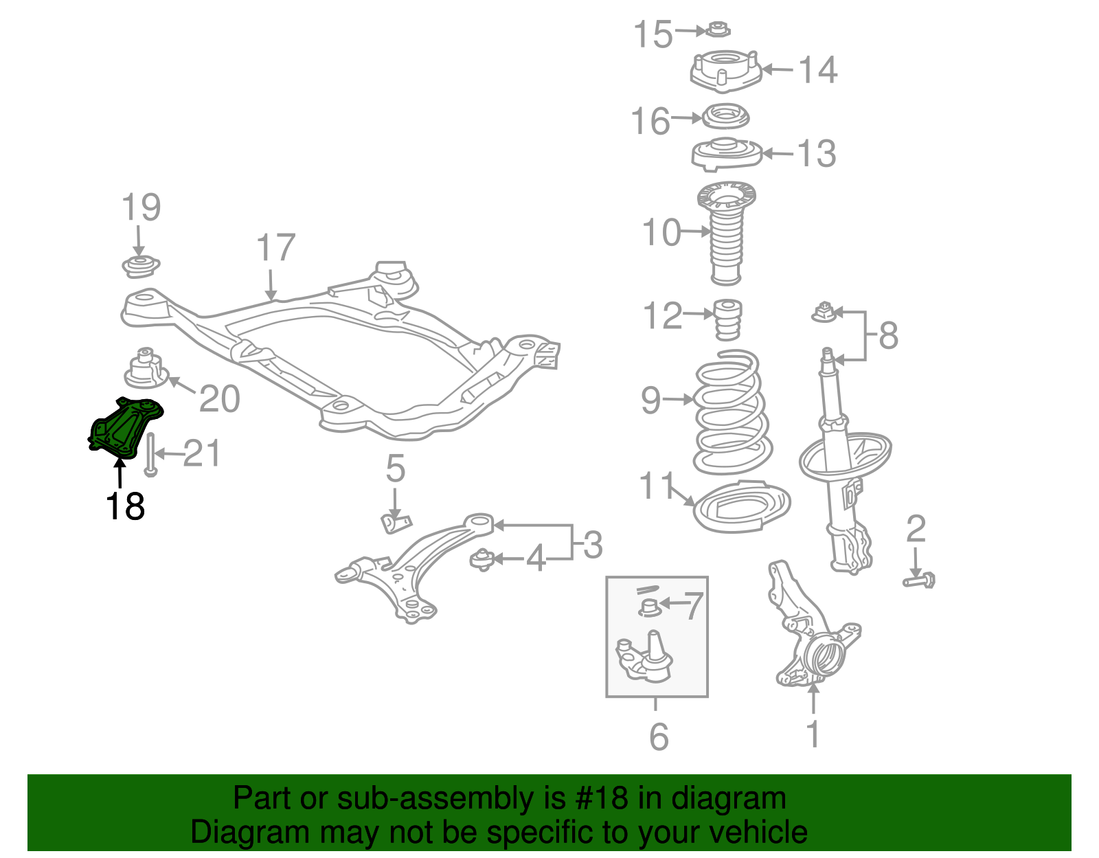 2004-2014 Toyota Sienna Engine Cradle Brace 51023-08010 | Discount ...