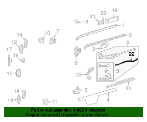 906-760-33-04 - Cable 2010-2018 Mercedes-Benz | Mercedes-Benz USA Parts