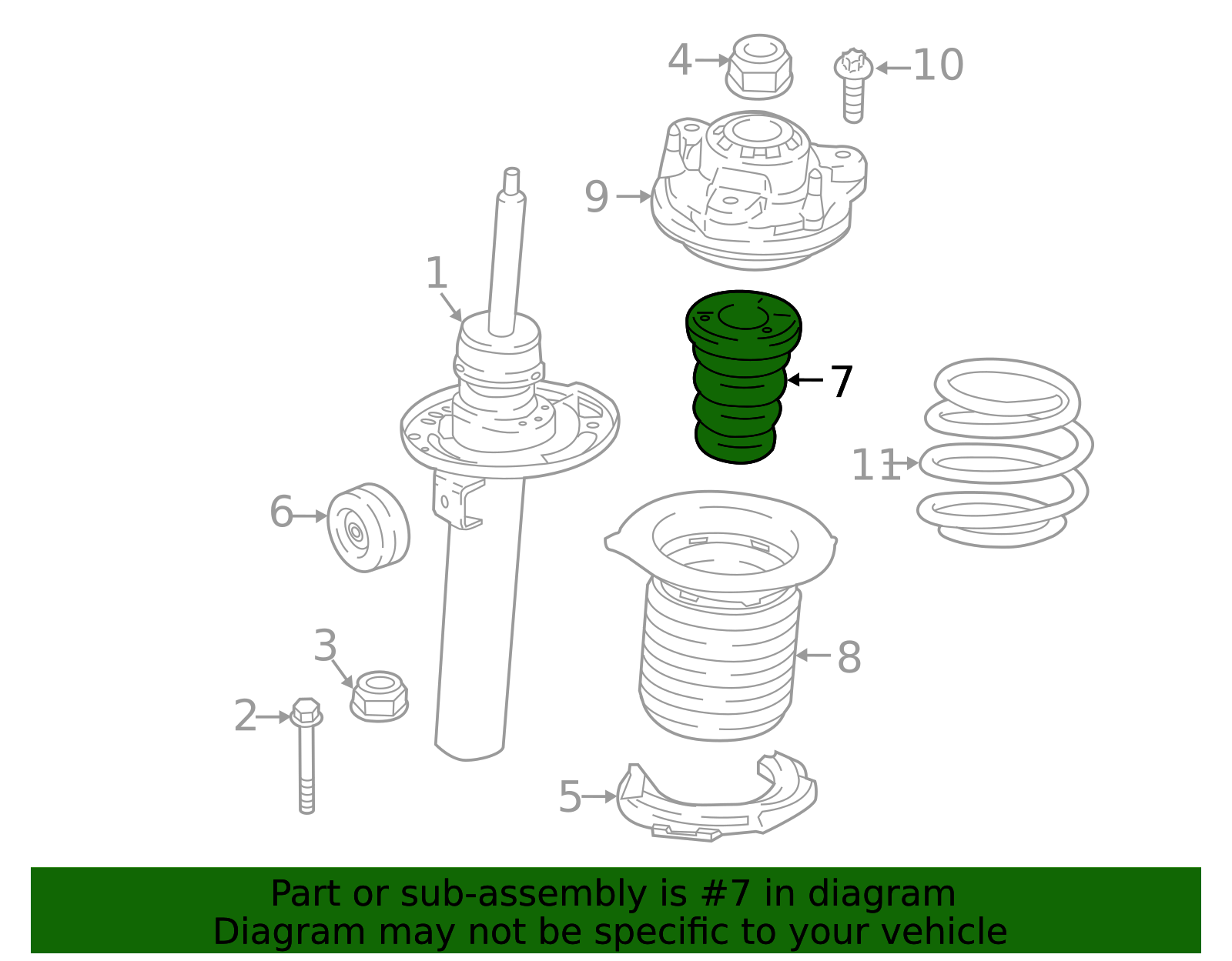 31306894656 - 2019-2024 BMW Strut Bumper (31-30-6-894-656) | BMW of ...