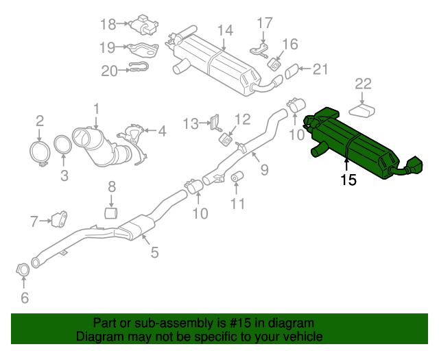 Genuine BMW 18-30-8-658-508 | Muffler | FREE Shipping on Most Orders ...