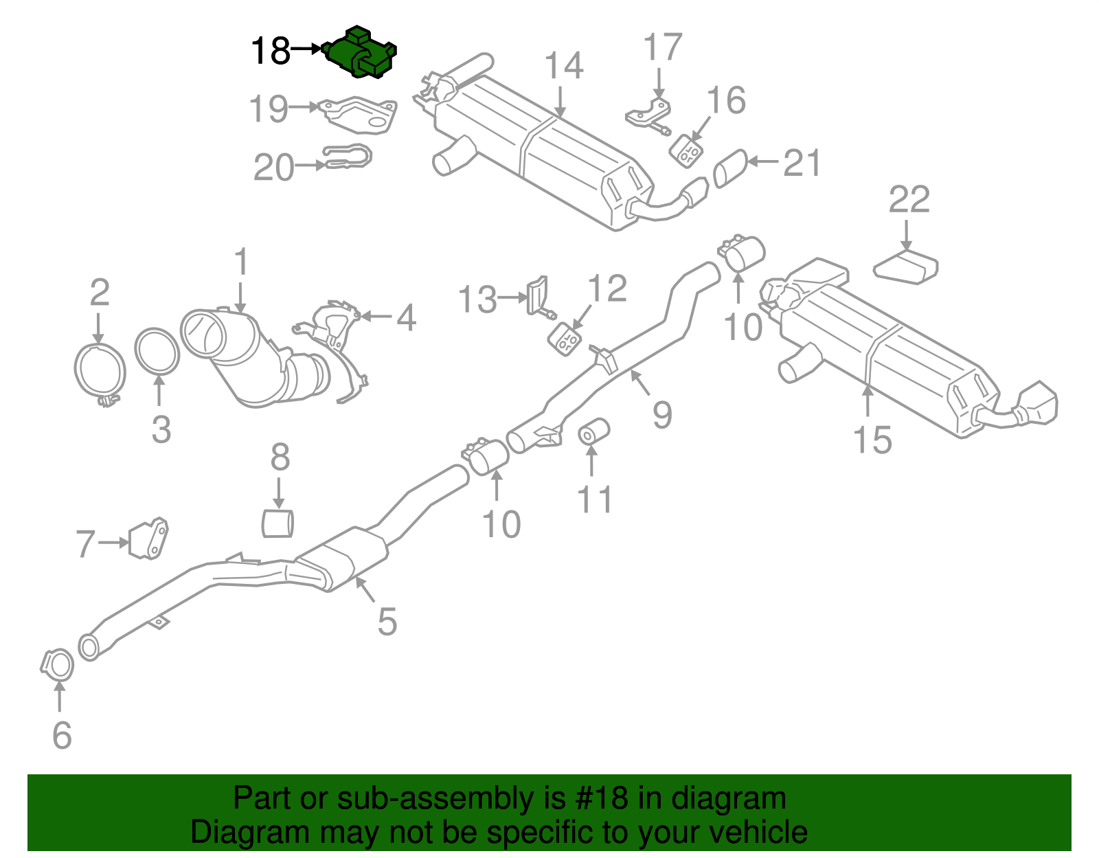 2016-2025 BMW | Actuator | 18308623424 | BMW OEM Parts Store