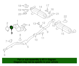 18307581970 - 2012-2025 BMW Converter & Pipe Gasket (18-30-7-581-970 ...