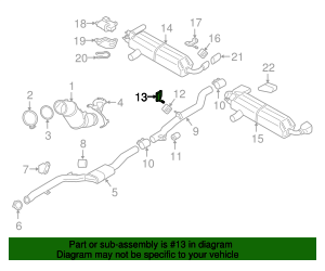18-30-8-582-062 - Exhaust System Hanger Bracket 2016-2023 BMW ...