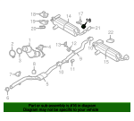 18308635587 - 2016-2024 BMW Rear Muffler Insulator (18-30-8-635-587 ...