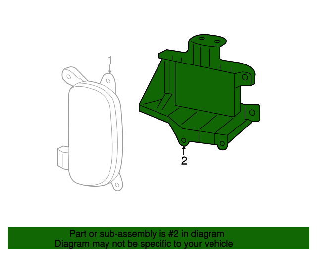 86687-2P500 - Reflector Bracket 2014-2015 Kia Sorento | Kia.Parts Store
