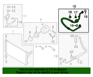 2015-2017 Hyundai Hose & Tube Assembly 97775-B1000 | QuirkParts