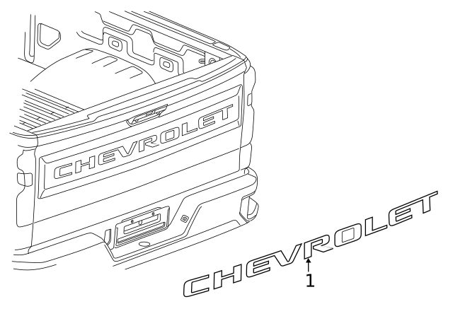 2021-2024 Chevrolet Decal 84425987 | AutoNation Parts