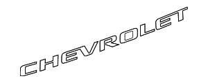 84370615 - Exterior Trim, Tailgate Lettering 2019-2024 Chevrolet ...