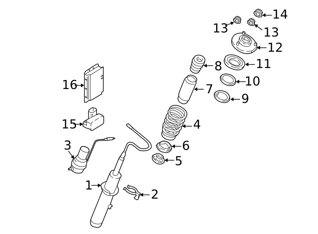 2017-2019 Porsche 911 Height Adjuster 9P1-412-179-C | Sunset Porsche Parts