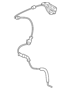 19368663 Front Driver Side Wheel Speed Sensor GM Parts Club