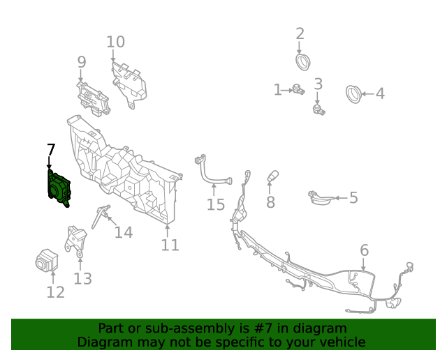 9J1-907-561-J - Cruise Control Distance Sensor 2020-2024 Porsche Taycan ...