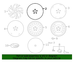 28111AN03A - Wheel Alloy - 2020 Subaru Legacy | World OEM Parts Subaru