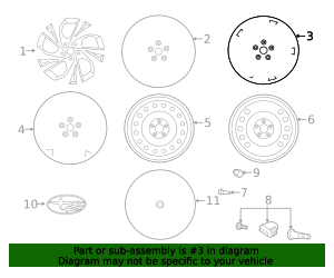 2020 Subaru Outback Wheel, Alloy 28111AN04A | Subaru Parts Store