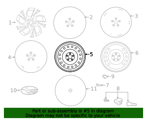 2020-2022 Subaru Legacy Wheel, Steel 28111AN00A | Subaru Parts Plus
