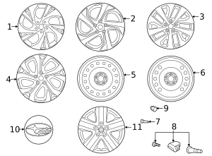 2020 Subaru Outback Wheel, Alloy 28111AN04A | Subaru Parts Store