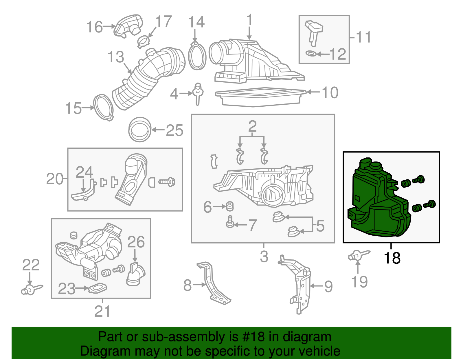 17230-R5A-A00 - 2012-2014 Honda CR-V - Chamber Assembly Resonator ...