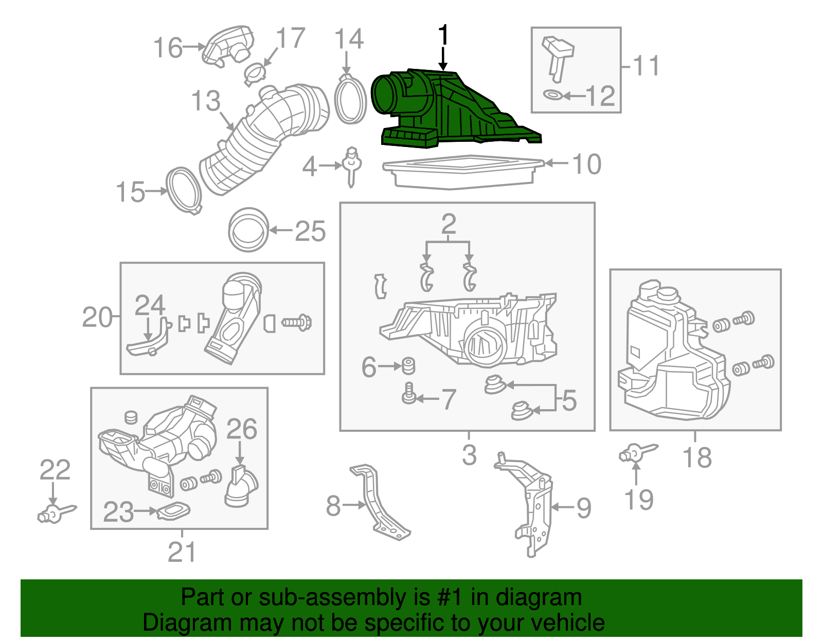 17210-R5A-A00 - Upper Cover 2012-2014 Honda CR-V | Honda Parts Online