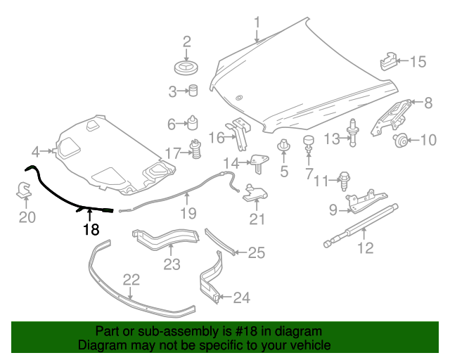 253-880-63-06-64 - Release Cable 2016-2022 Mercedes-Benz | Mercedes ...