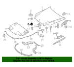 001-998-25-40 - Hood Stop Buffer 2016-2022 Mercedes-Benz | Mercedes ...