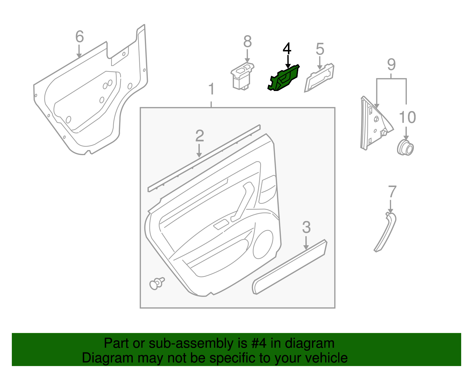 2005-2008 Suzuki Forenza | 2005-2008 Suzuki Forenza - Handle, Inside ...