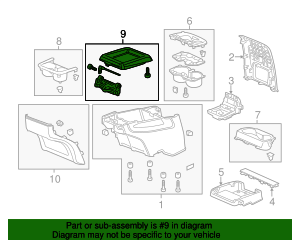 83403-TK8-A03ZC - 2011-2017 Honda Odyssey - Lid Assembly *YR400L ...