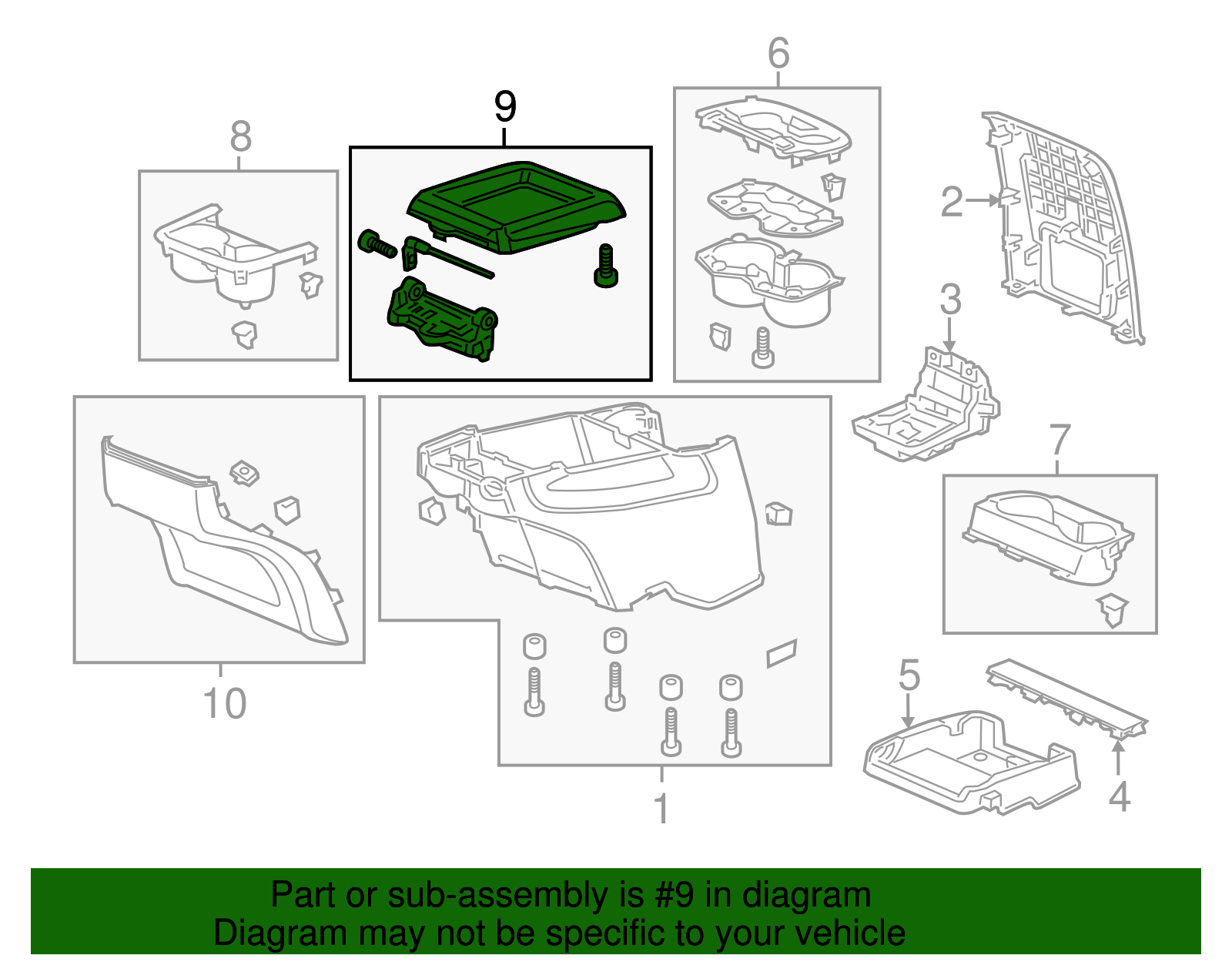 83403-TK8-A03ZC - 2011-2017 Honda Odyssey - Lid Assembly *YR400L ...