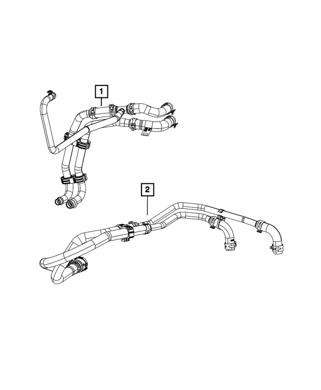 MOPAR GENUINE HEATER CORE HOSE - 68429996AC - 68429996AC | Mopar Online ...